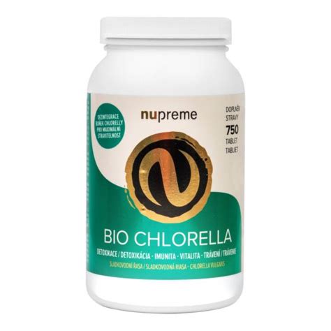 Chlorella 750 Tablets Organic 150 G NUPREME CountryLife Bio