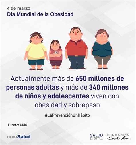 D A Mundial De La Obesidad Clikisalud Net Fundaci N Carlos Slim