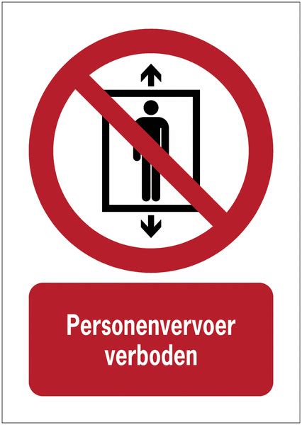 Verticale Verbodsborden En Stickers Iso Personenvervoer