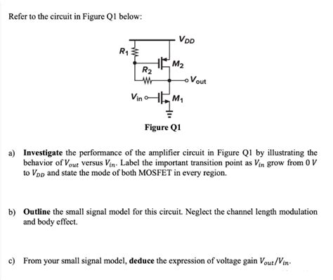 Solved Refer To The Circuit In Figure Q1 Below Figure Q1 A Chegg