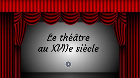 le théâtre au XVIIe siècle