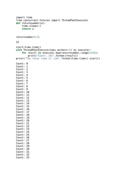 SOLUTION 12 Asynchronous Execution With Thread Using Python Studypool