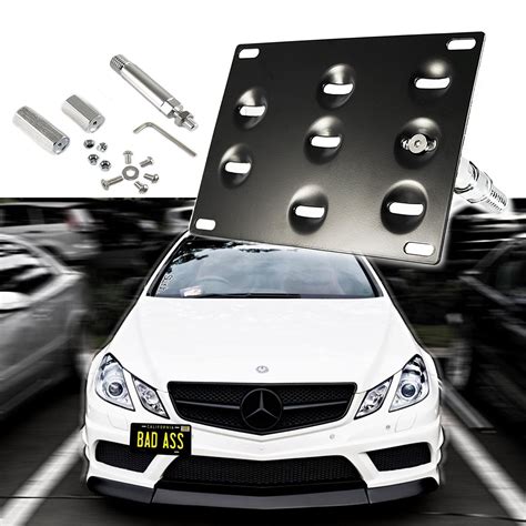 Xotic Tech 1 Set Front Tow Hook License Plate Bumper Mounting Bracket