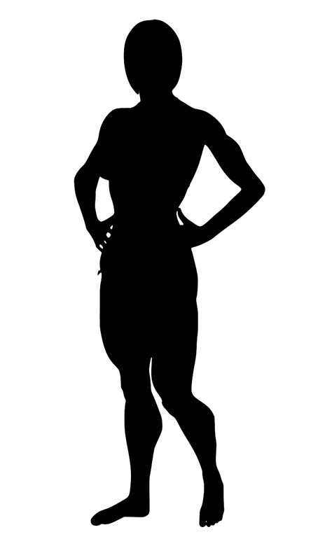 SVG Pretty Attractive Muscles Person Free SVG Image Icon SVG Silh
