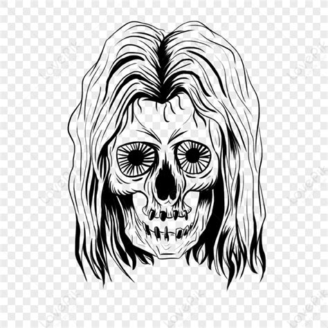 Horror Zombie Zombie Drawing Vintage Style Skull Terror PNG Hd