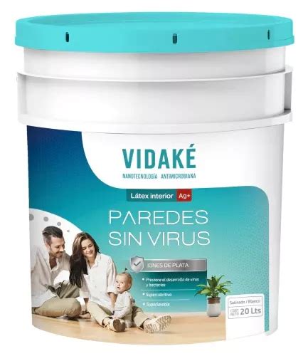 Latex Interior Vidake Antihongo Lavable Perfumado Mate X10 L Envío gratis