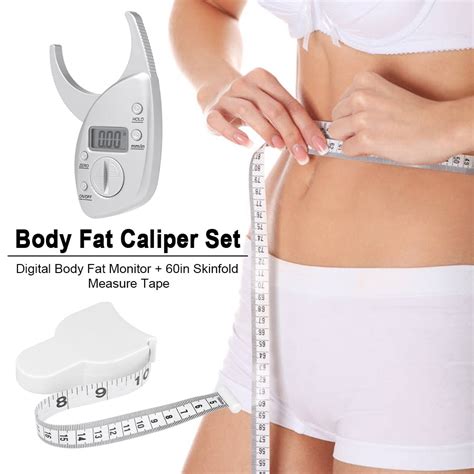 Body Fat Caliper Set Digital Body Fat Monitor In Skinfold Measure