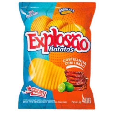 Batata costelinha c limão 20 unidades 40gr explosao Explosão