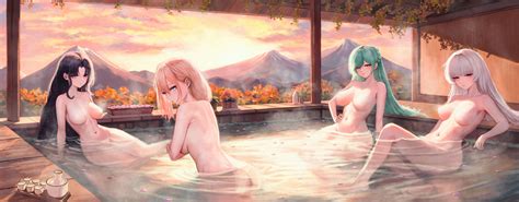 Anthropomorphism Ass Autumn Azur Lane Bicolored Eyes Black Hair Blonde