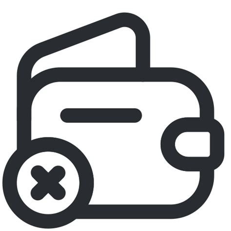 Empty Wallet Remove User Interface Gesture Icons