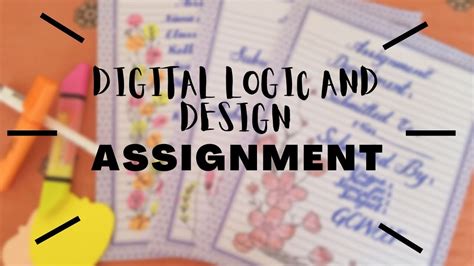 How To Make Assignment Front Page Design Digital Logic Design