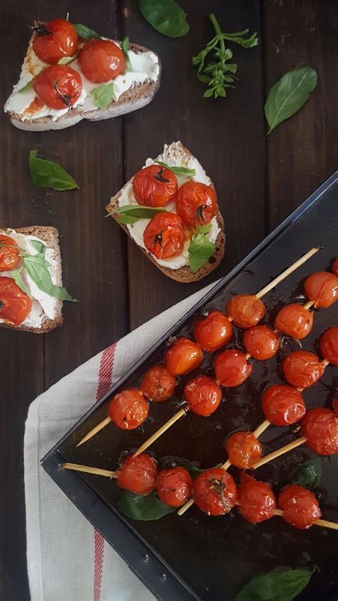 Brochetas De Tomates Cherry Al Horno Cocinando Con Neus