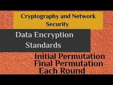 Data Encryption Standards Des Cryptography And Ns In Telugu