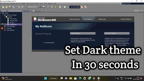 How To Change The Theme Of Netbeans 12 0 To Dark Mode YouTube