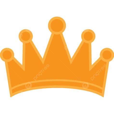 2d Crown Original Design Vector Crown Gold Crown King Crown PNG And