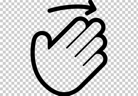 Gesture Hand Computer Icons Thumb Symbol PNG Clipart Area Black And