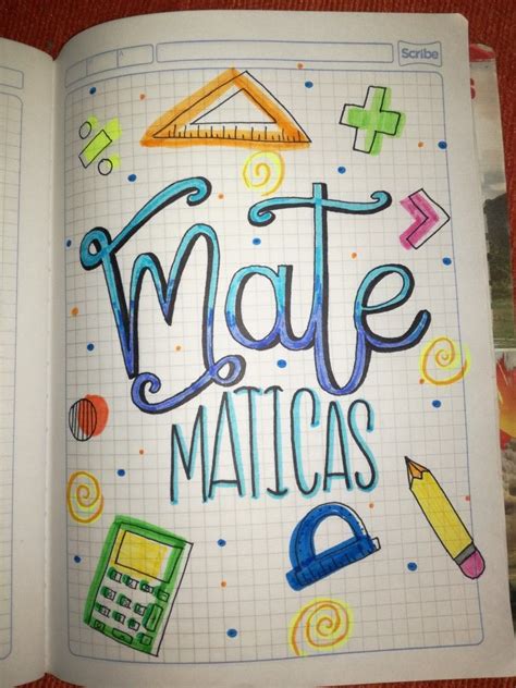 Marcar cuaderno matemáticas Cuadernos creativos Imagenes para