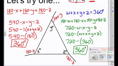 sum of polygon angles youtube