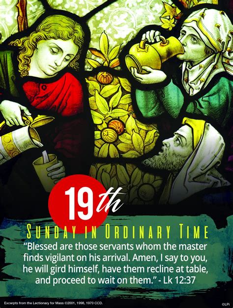 19th Sunday In Ordinary Time All Saints Parish