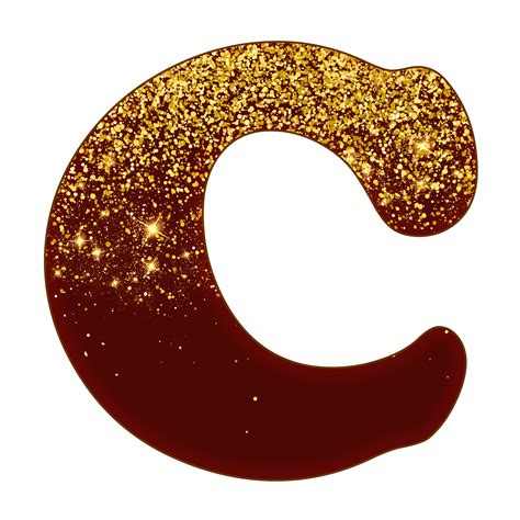 Half Gold Glitter Alphabet 16691677 PNG