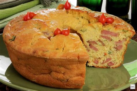Receitas de bolo salgado 9 opções para um lanche diferente
