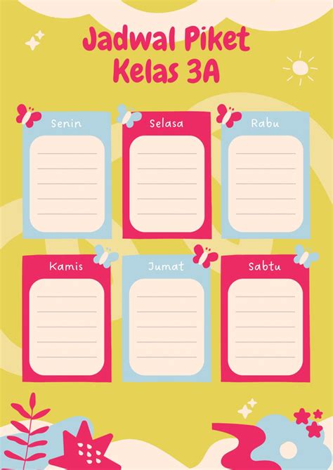 Halaman Gratis Contoh Poster Ruang Kelas Keren Canva