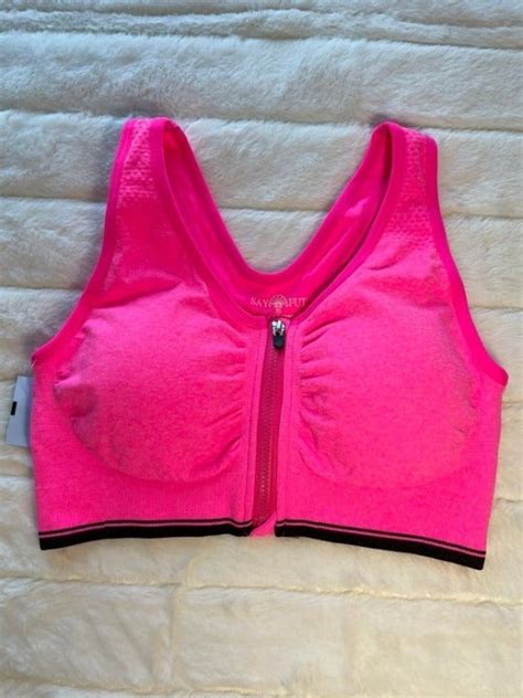 Sayfut Zip Front Sports Bras For Women Mercari