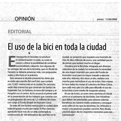 Editorial Carta De Opinion Noticias De Periodicos Tipos De Texto