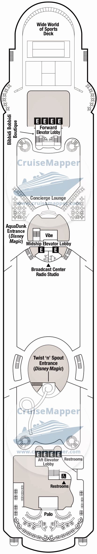 Disney Wonder Deck 10 Plan CruiseMapper
