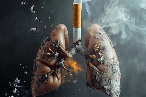 Dangerous Cigarette Smoke Causing Damage To Lungs Lung Disease From