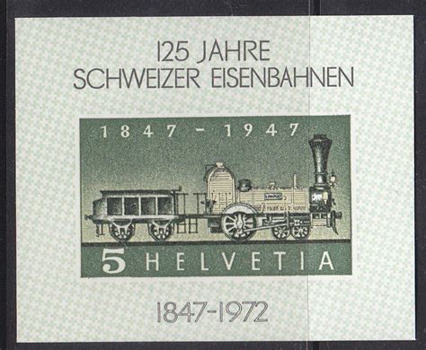 1847 1972 Vignette 125 Jahre Schweizer Eisenbahnen Kaufen Auf