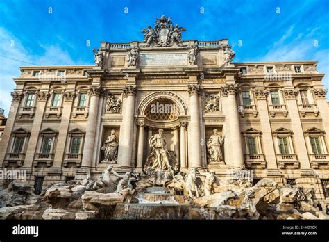 Brunnen Sie di Trevi Roms berühmtesten Brunnen der Welt Italien