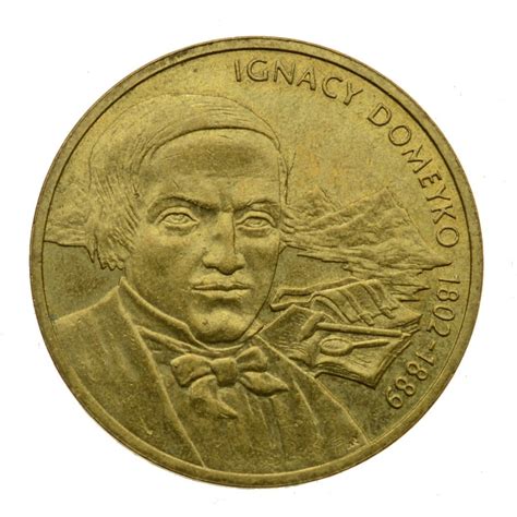2 złote Polscy podróżnicy i badacze Ignacy Domeyko monety gdynia