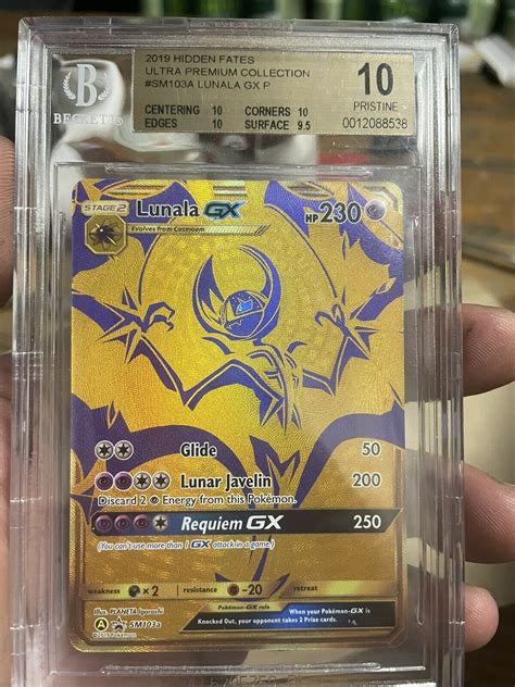 Hidden Fates Ultra Premium Collection Lunala Gx Bgs 10 Values MAVIN