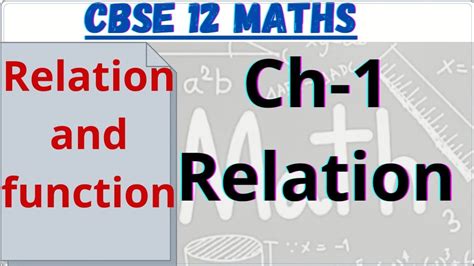 relation class 12 maths equivalence relation relation and function mathematics by harsh youtube
