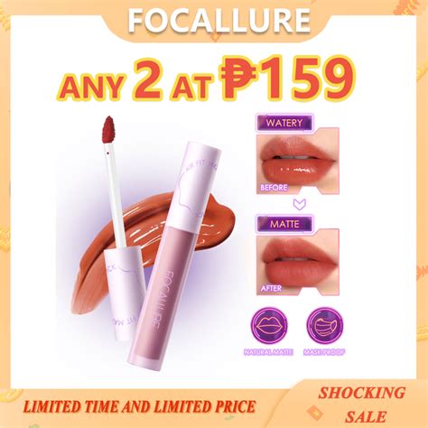 Focallure Switchmode Airy Matte Lipstick Lip Tint Long Lasting Transfer