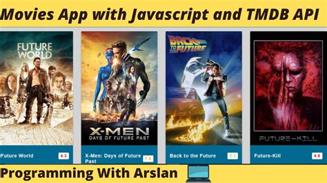 build movies app with vanilla javascript and tmdb api with search feature youtube