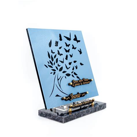 Plaque Fun Raire Plaque Tombale Feuilles Funelior