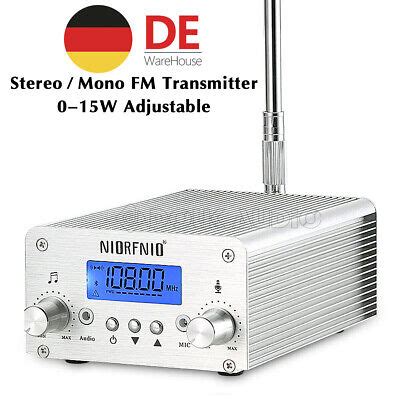 W Pll Ukw Sender Fm Transmitter Radio Station Hifi Bluetooth U Disk