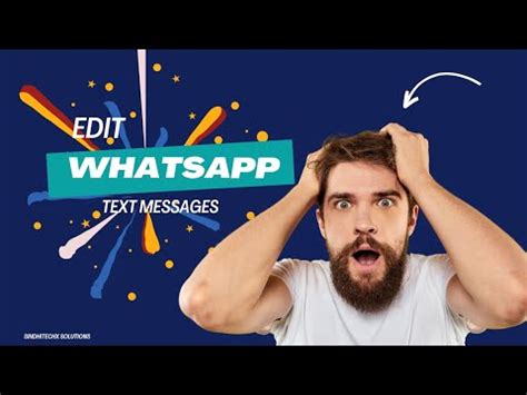 How To Use The New Edit Feature On Whatsapp How To Edit Text Messages
