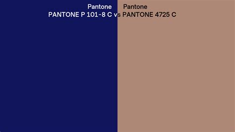 Pantone P 101 8 C Vs PANTONE 4725 C Side By Side Comparison