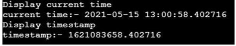 Timestamp Python