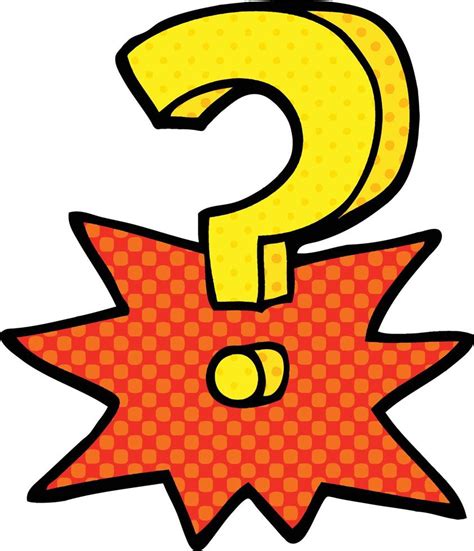 Comic Book Style Cartoon Question Mark Vector Art At Vecteezy