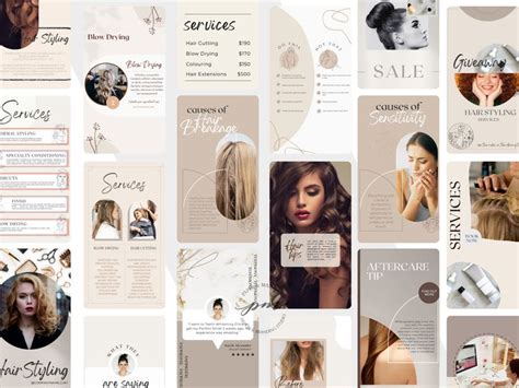 Hair Stylist Instagram Story Templates Editable Hair Stylist Etsy