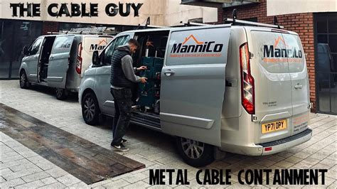 Installing Steel Cable Containment Tray Into A New Photography Studio