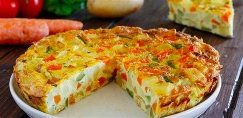 Easy Baked Vegetable Omelette Recipe Delicious Recipes