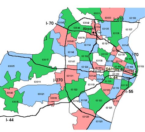 Missouri Zip Code Map