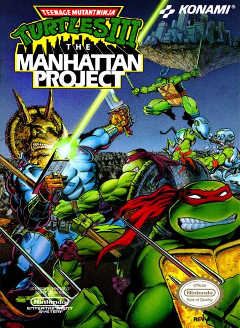 Teenage Mutant Ninja Turtles III The Manhattan Project 1992 NES