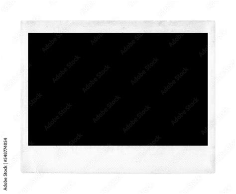 Rectangle Polaroid Frame Template On Transparent Background Extracted