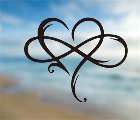 STL File Infinity Heart Symbol LOVE ETERNAL STL AND SVG FILES